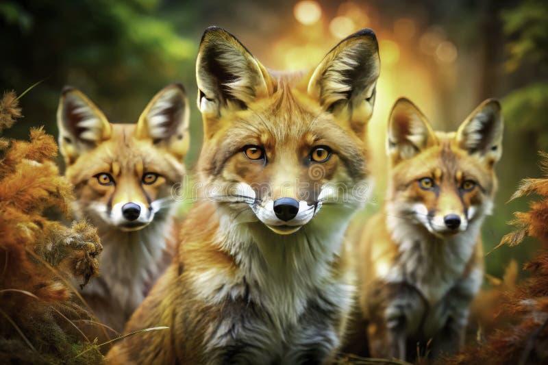 Animated Red Fox Double Exposure a Whimsical Character Design Sequence ...