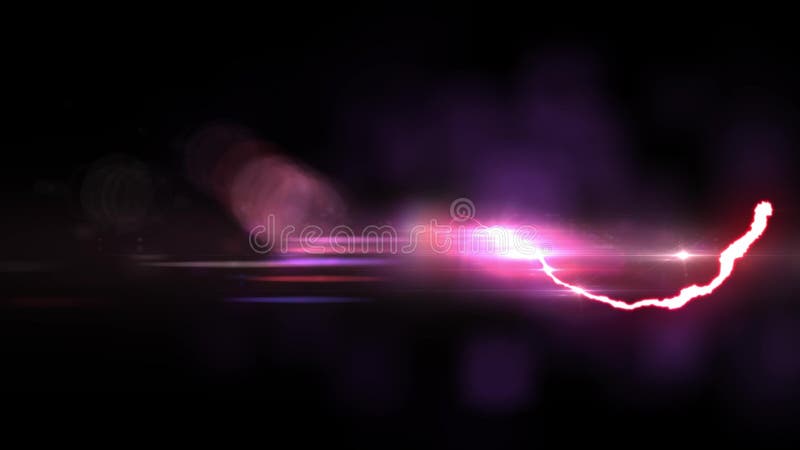 Animated Red Lightning Bolt Flight on Black Background Seamless Loop ...