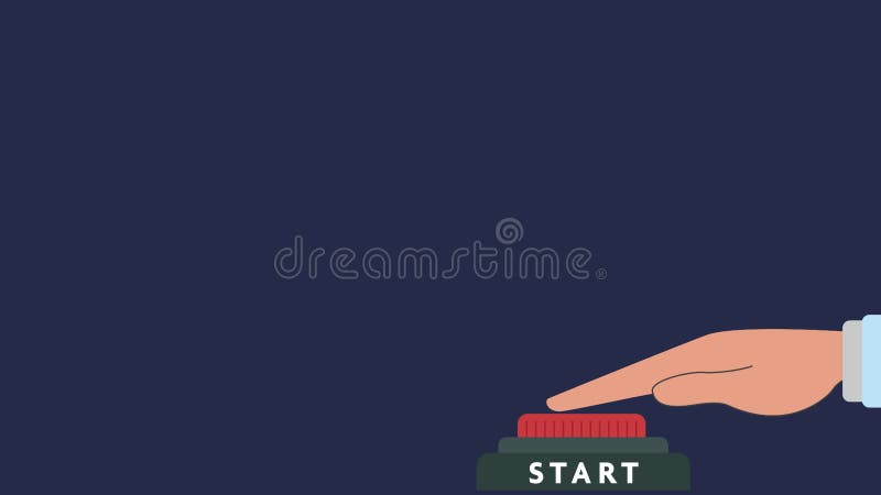 Animated Red Start Button Designed for Web Marketing and Social Media ...