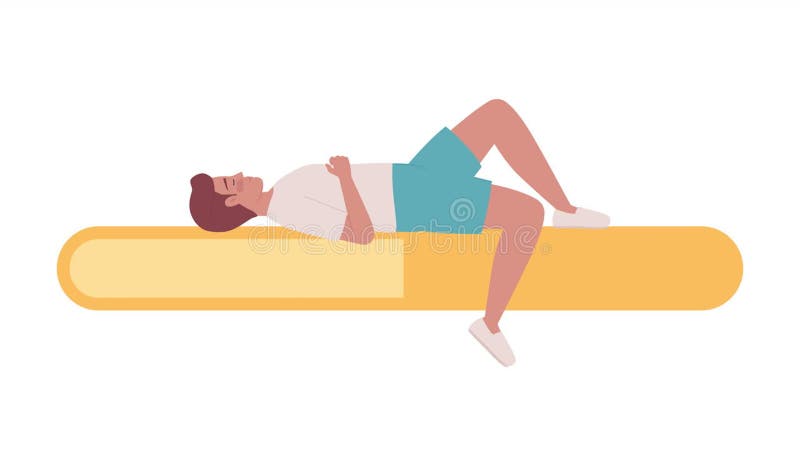 Animated Resting Lying Down Loader Stock Video - Video of graphic ...