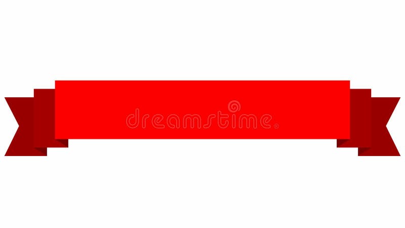 Animated Red Ribbon with a Bow. Stock Video - Video of present, motion ...