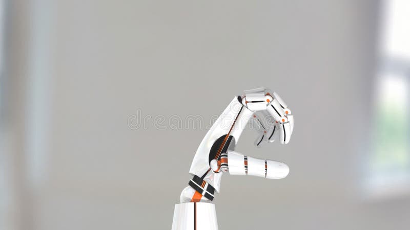 Animated Robotic Hand in Fog Stock Video - Video of robotic, move ...