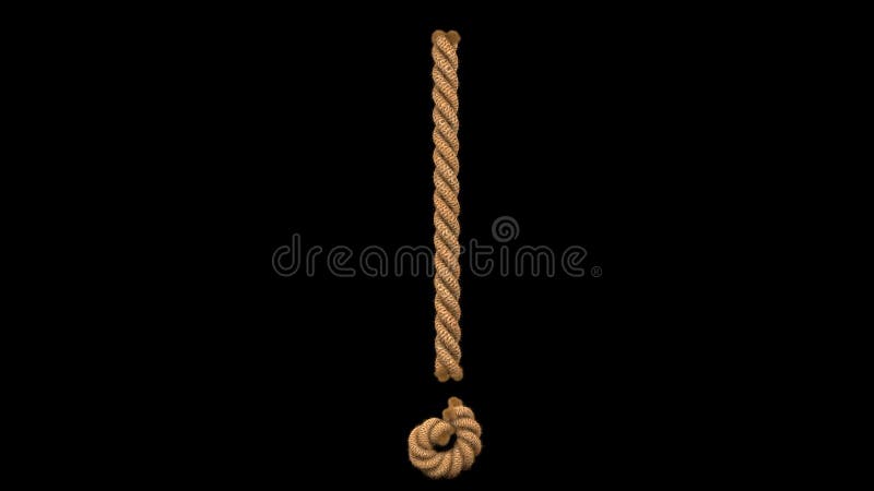 Animated Rope Text Typeface with Alpha Channel 8 Stock Video - Video of ...