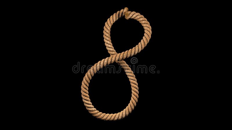 Animated Rope Text Typeface with Alpha Channel 8 Stock Video - Video of ...