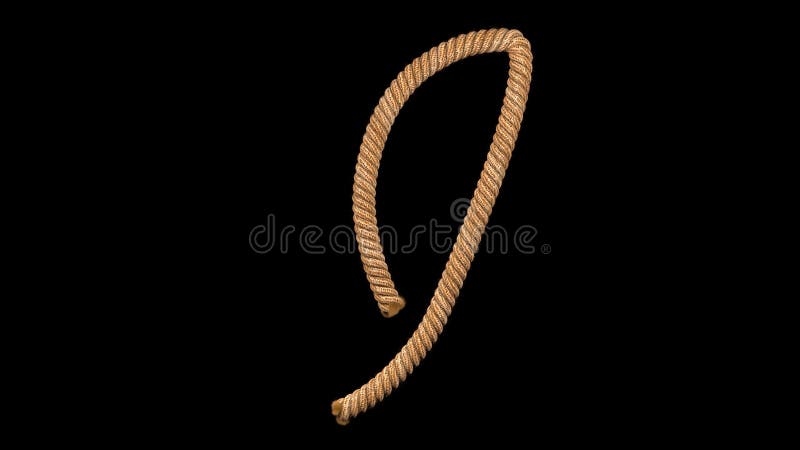 Animated Rope Text Typeface with Alpha Channel I Stock Footage - Video ...