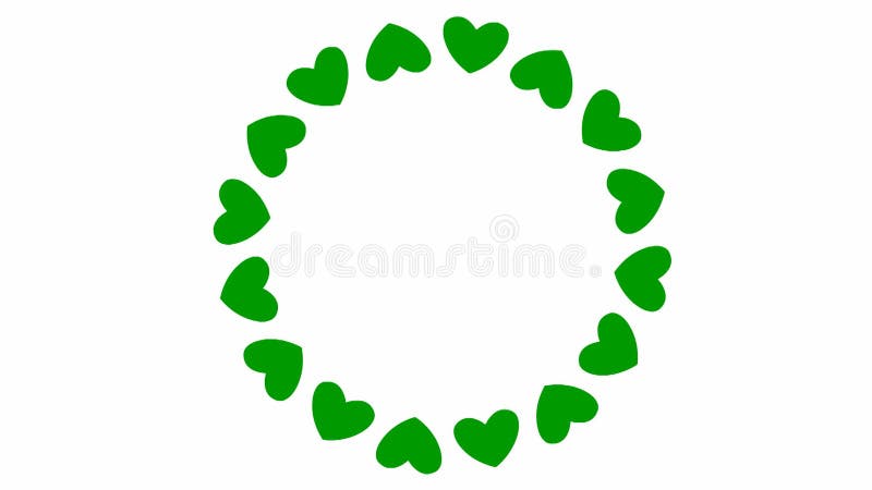 Animated Rotating Green Heart Circle. Looped Video Stock Footage ... Animated Rotating Green Heart Circle. Looped Video Stock Footage ...