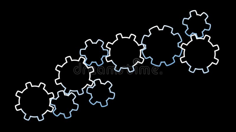 Animated Gears with the Names of Vitamins Rotate in a Single Mechanism ...