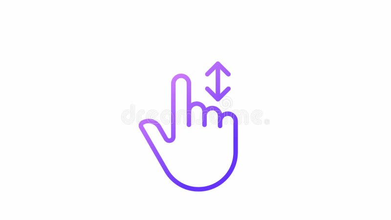 Animated Scroll Gradient Icon Stock Video - Video of motion, touchpad: 258884819