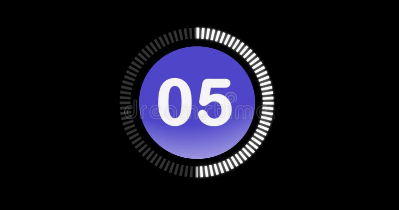 Animated 10 Seconds Countdown with Glow Effect Stock Footage Video ...