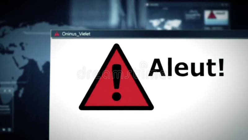 Security Alert on Computer Screen Notification Showing a Red Triangle ...