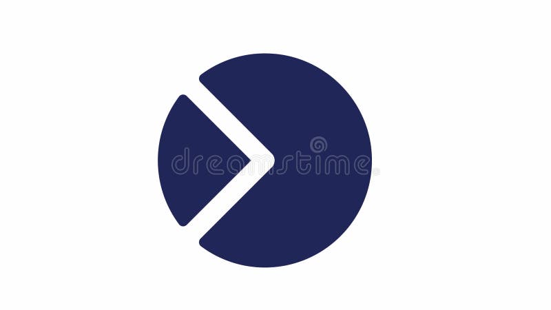 Animated Segment Chart Solid Ui Icon Stock Footage - Video of motion ...