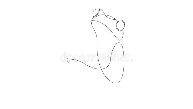 Animated Self Drawing Of Continuous Line Draw Two Female Faces Beauty