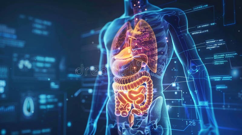 Animated Sequence Showing the Digestion Process and Nutrient Absorption ...