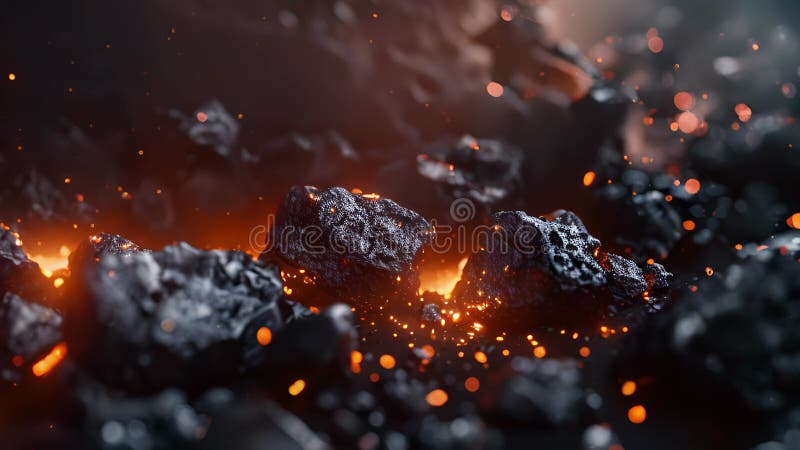 An Animated Sequence Showing How Heat and Pressure Turn Solid Coal into ...