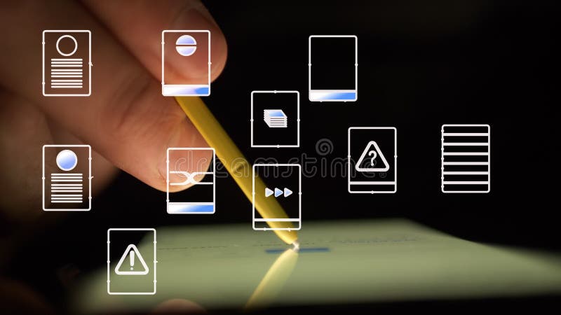Animated Symbols of Digitalization of Document Flow and Information ... Animated Symbols of Digitalization of Document Flow and Information ...