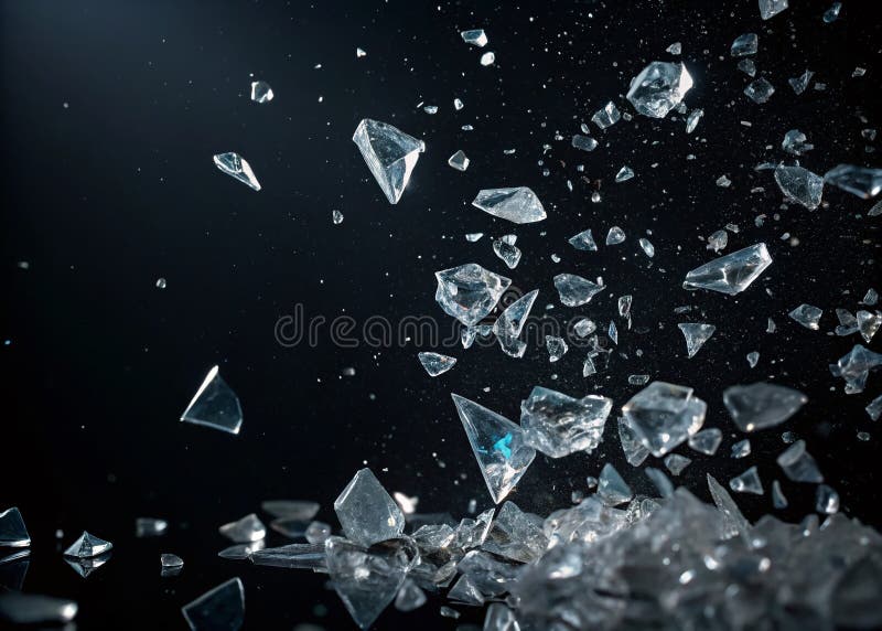 Animated Shattered Glass Visualizing Business Loss Risk and Fragility ...