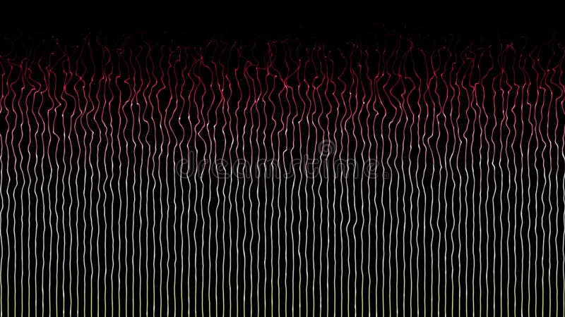 Shiny Parallel Lines or Stripes Moving Wavy Pattern on Black Background ...