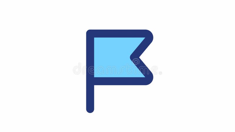 Animated Flag Gradient Ui Icon Stock Footage - Video of lens, outline ...