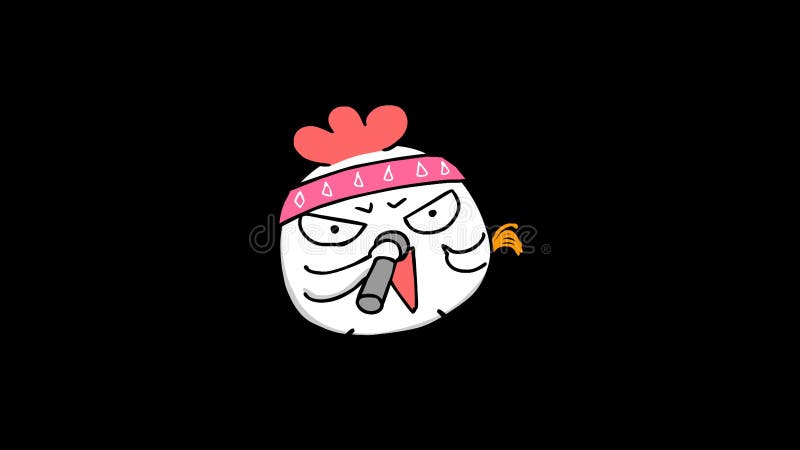 Animated Singing Egg with Transparent Background for Video Content ...