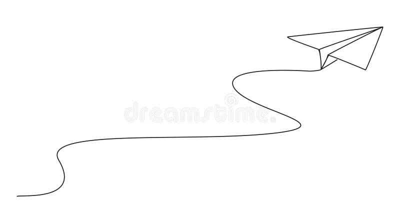 Flying Paper Line Art Stock Illustrations – 6,192 Flying Paper Line Art ...