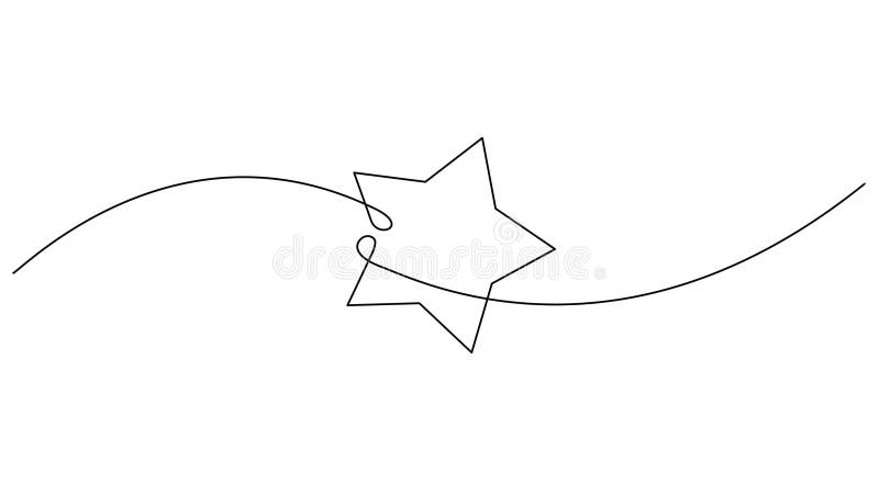 Animated Single Line Drawing of Simple Star Shape Stock Video - Video ...