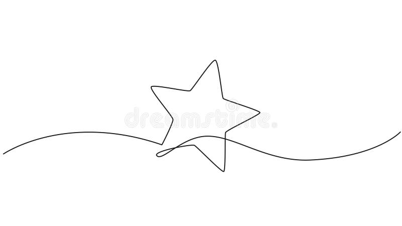 Animated Single Line Drawing of Star Shape Stock Footage - Video of ...