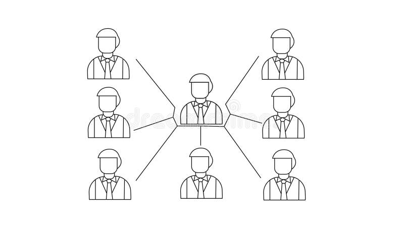 Animated Sketch of the Network Icon for Workers Stock Footage - Video ...