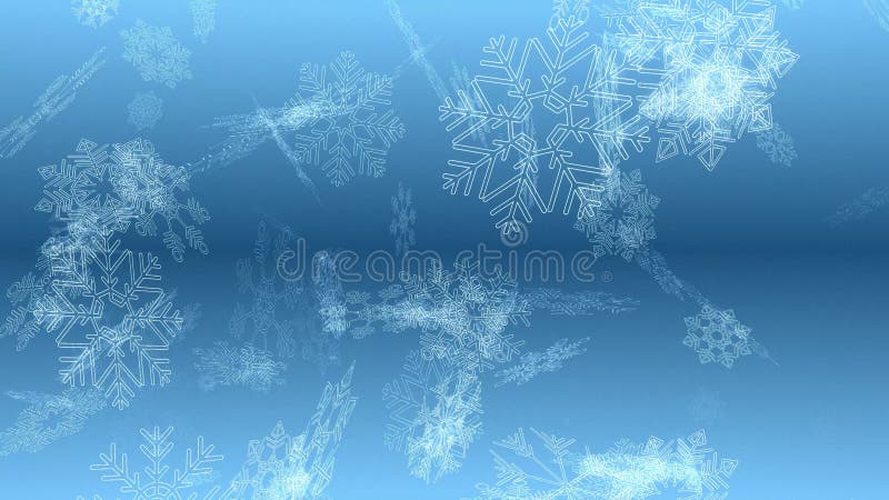 Slow Motion Falling Snowflakes Patterns. Stock Video - Video of design ...