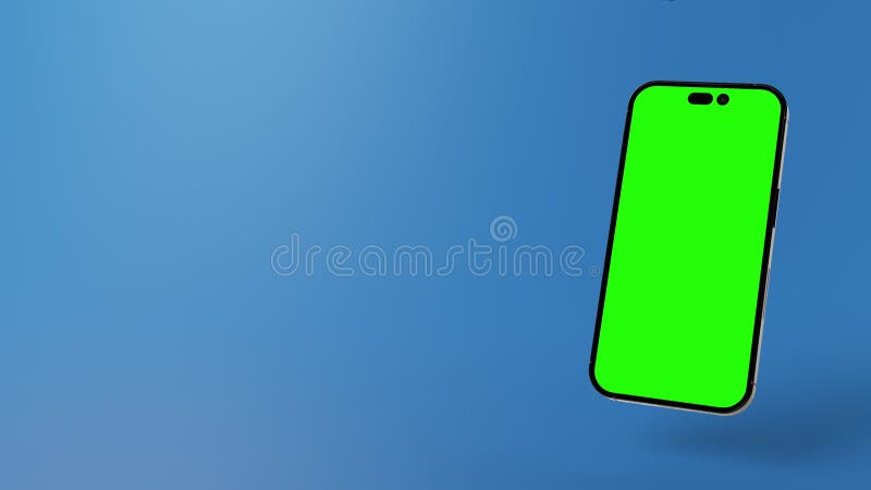 Animated Smartphone with Greenscreen Display for Apps and Mobile ...