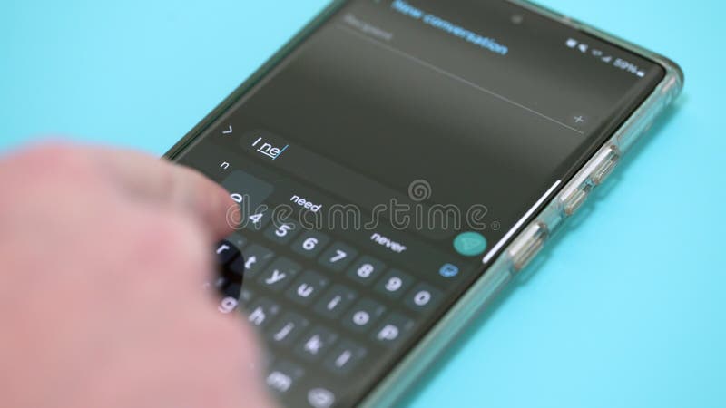 I Need Help, Text Message, Typing Texting Mobile Phone Stock Video ...