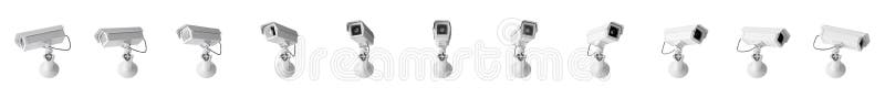 Animated Sprite Sheet of a CCTV Camera Rotation Sequence Stock ...