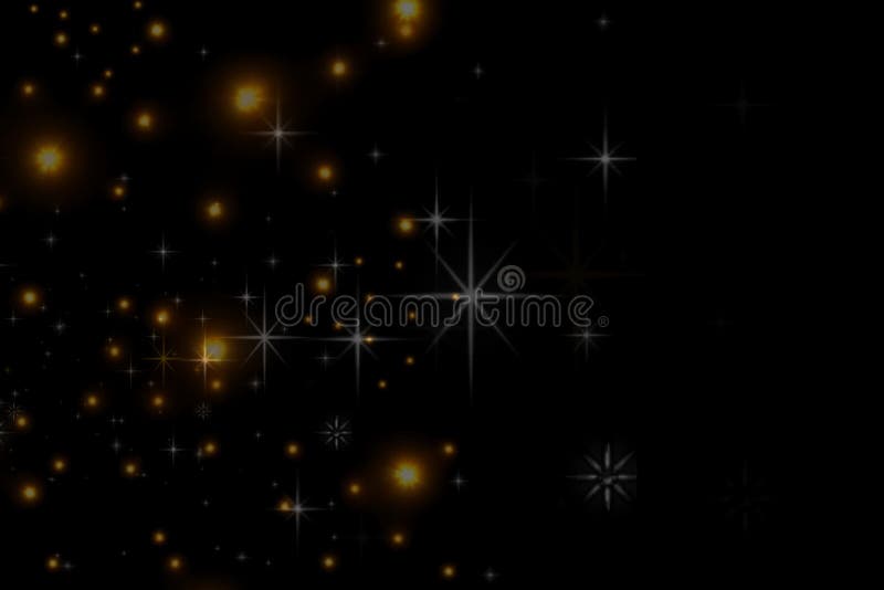 Animated Stars on a Black Background. Stock Illustration - Illustration ...