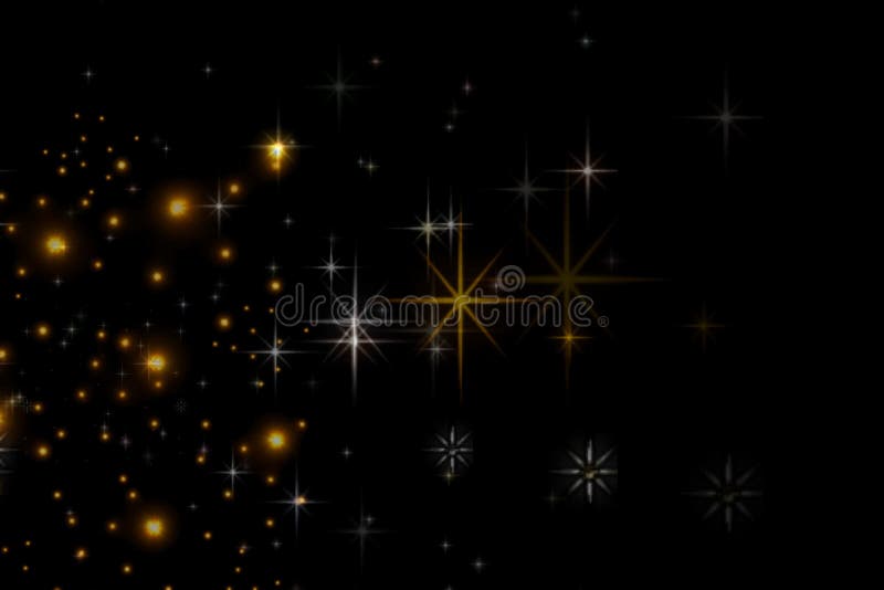 Animated Stars on a Black Background. the Starry Sky. Stock ...