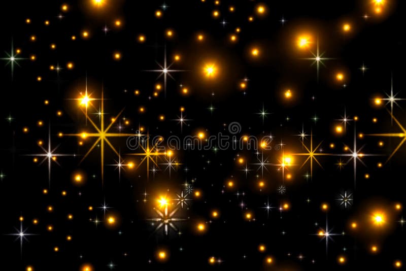 Animated Stars on a Black Background. the Starry Sky. Stock ...