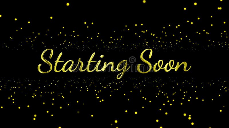 Animated Starting Soon Handwriting Particle Background Stock Video ...