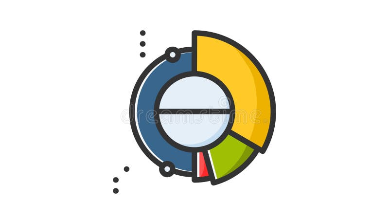 Animated Statistics with Bar Chart Icon Ideal for Financial ...