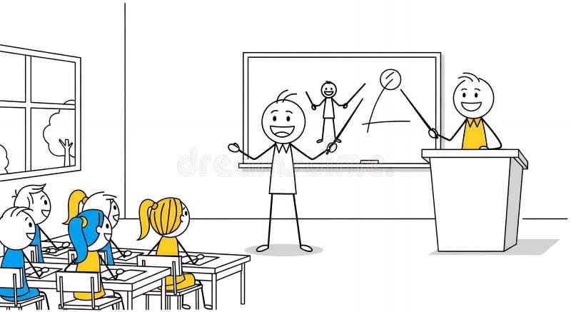 Teacher Explaining Geometry Stock Illustrations – 189 Teacher ...