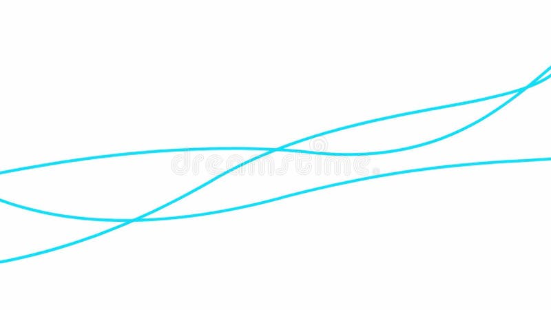 Animated Stripes. Three Blue Bars. Decorative Lines. Waves Gradually ...