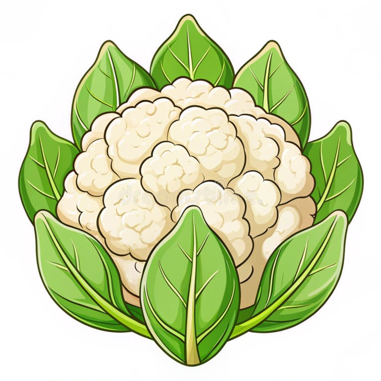 Animated Stroke Line Cauliflower Stock Illustration - Illustration of ...