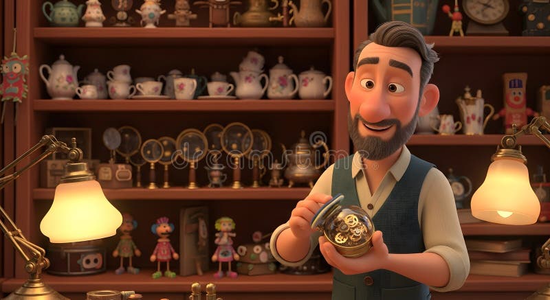 Animated Clockmaker Stock Illustrations – 1 Animated Clockmaker Stock ...