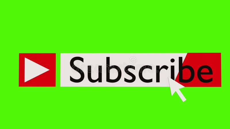 Subscribe Button on a Green Background Stock Video - Video of internet ...