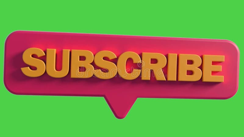 3d Subscribe Button for YouTube. Subscribe Button Youtube. Stock ...