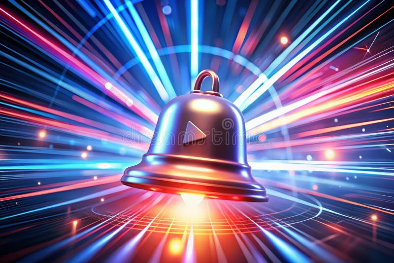 Animated Subscribe Button with Vibrant Bell Engaging Social Media ...