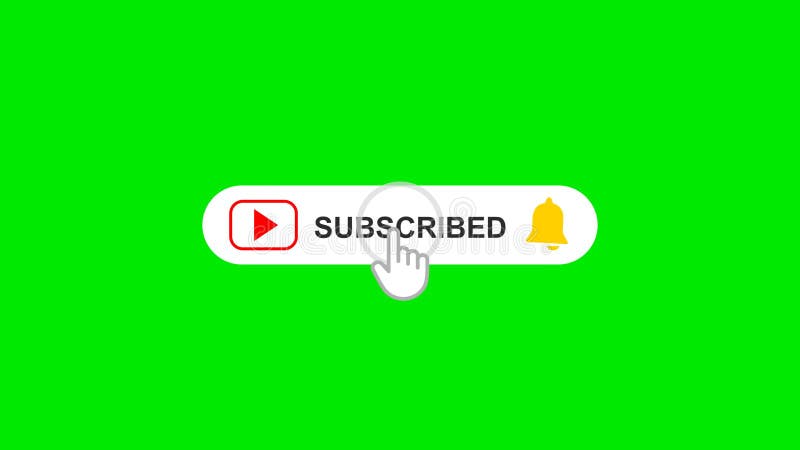 Animated Subscribe, Get Notification Button, Lower Third Icon Stock ...