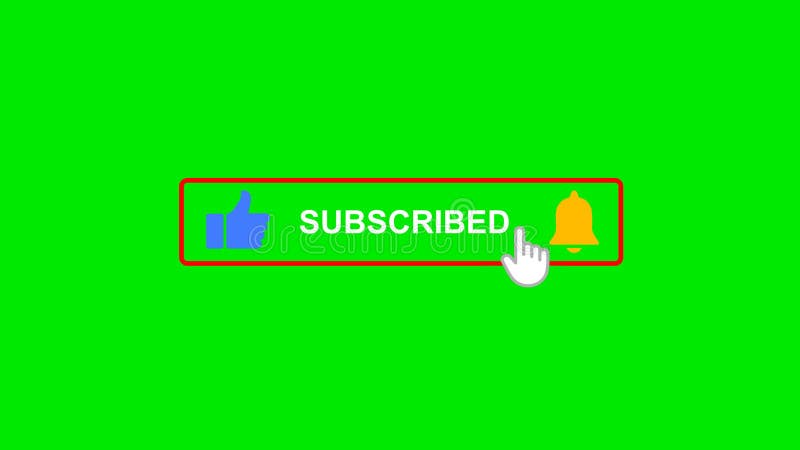Animated Like, Subscribe, Notification Button with Paw Print Cursor ...