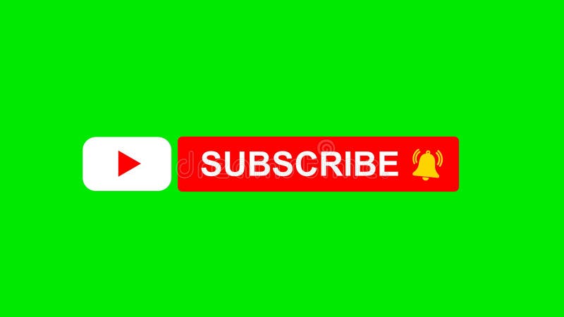 Animated Subscribe Button Click for Social Media in 4k Stock Footage ...
