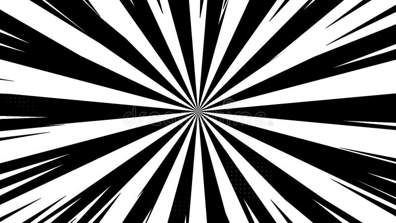 Animated Sunburst Speed Lines Looping on a Black Background Stock Video ...