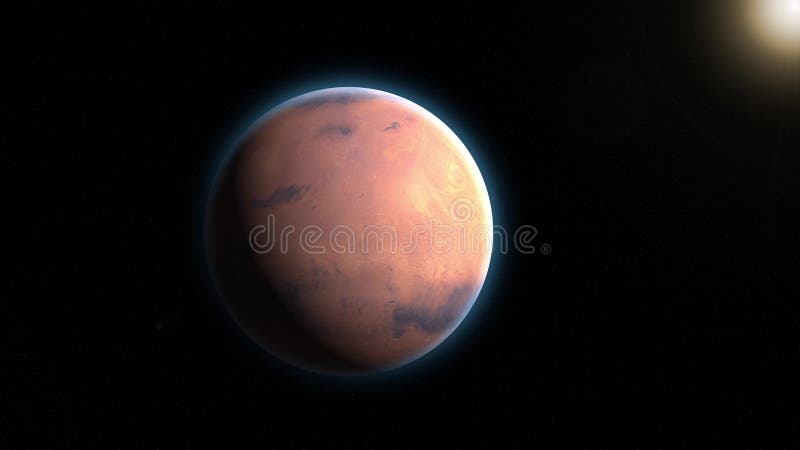 Animated Sunrise on Mars Planet. Data: NASA/JPL. Stock Video - Video of ...
