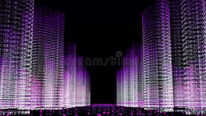 Super Cool Hi-tech 3d Sci-fi Cyber City Technology Background Stock ...