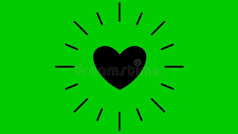 Animated Symbol of Arrow with Loops. Hand Drawn Green Arrow Points To ...